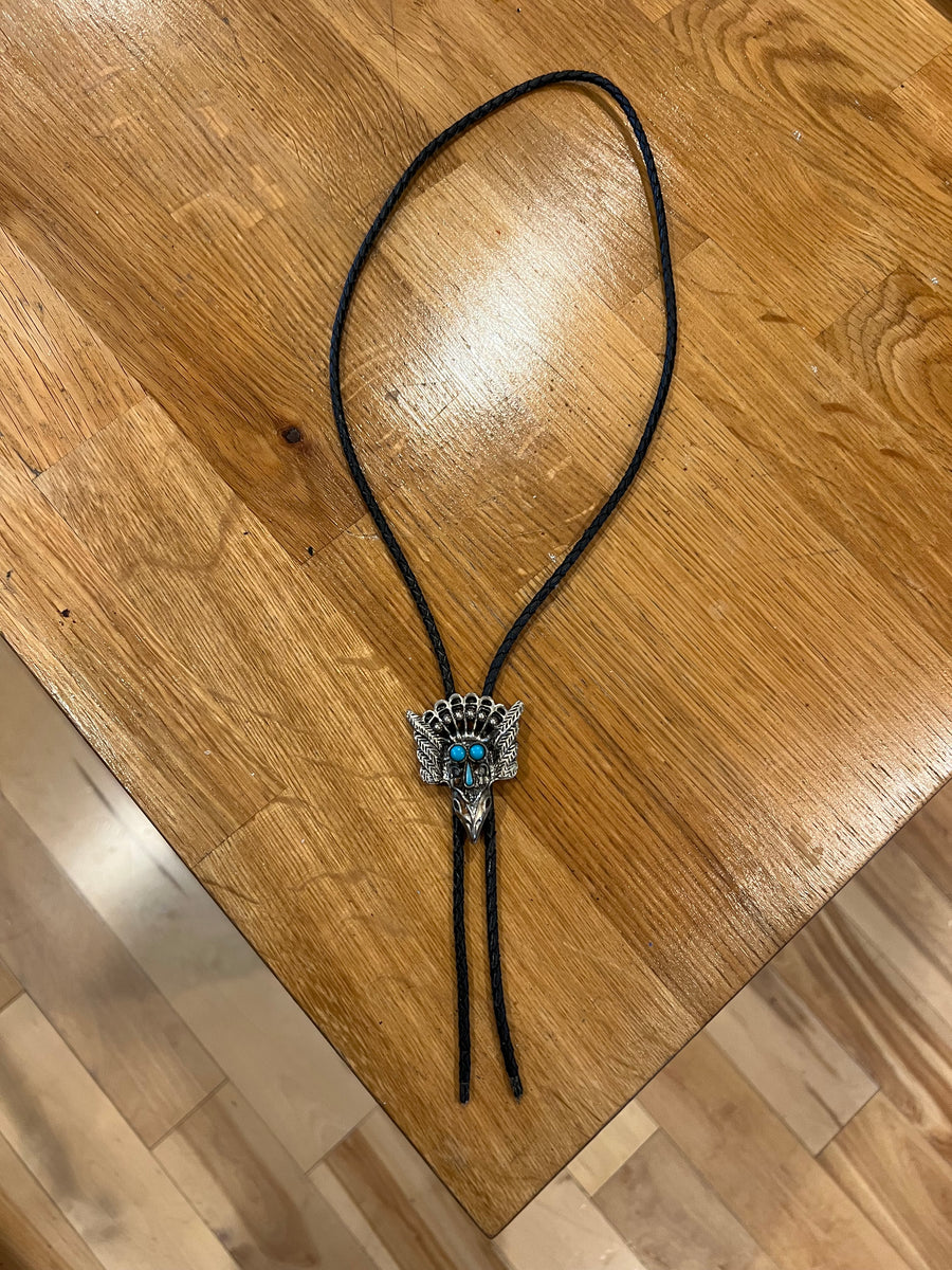 Vintage Turquoise Eye Bolo Tie – VintageZac