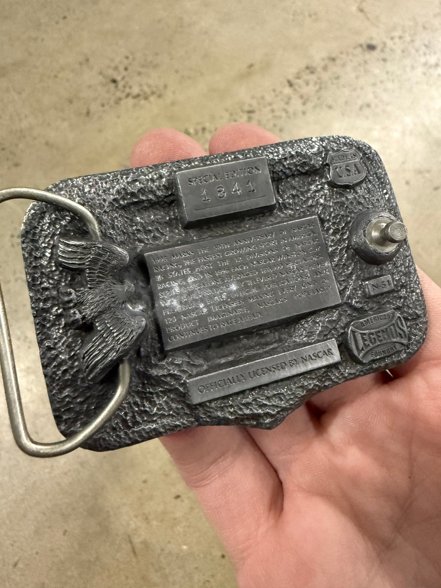 Vintage 1998 Nascar 50th Anniversary Belt Buckle – VintageZac